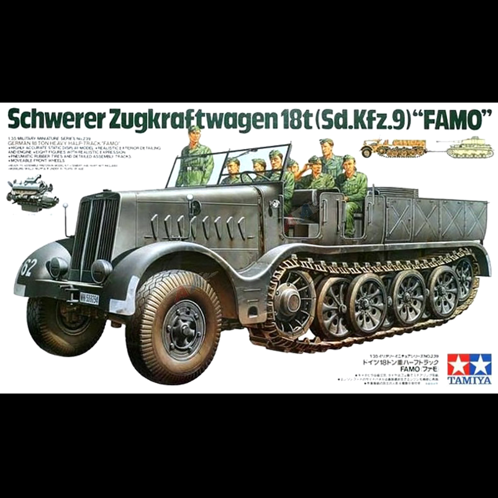 Transport de troupe, Halftrack 18T Famo - TAMIYA 35239 - 1/35