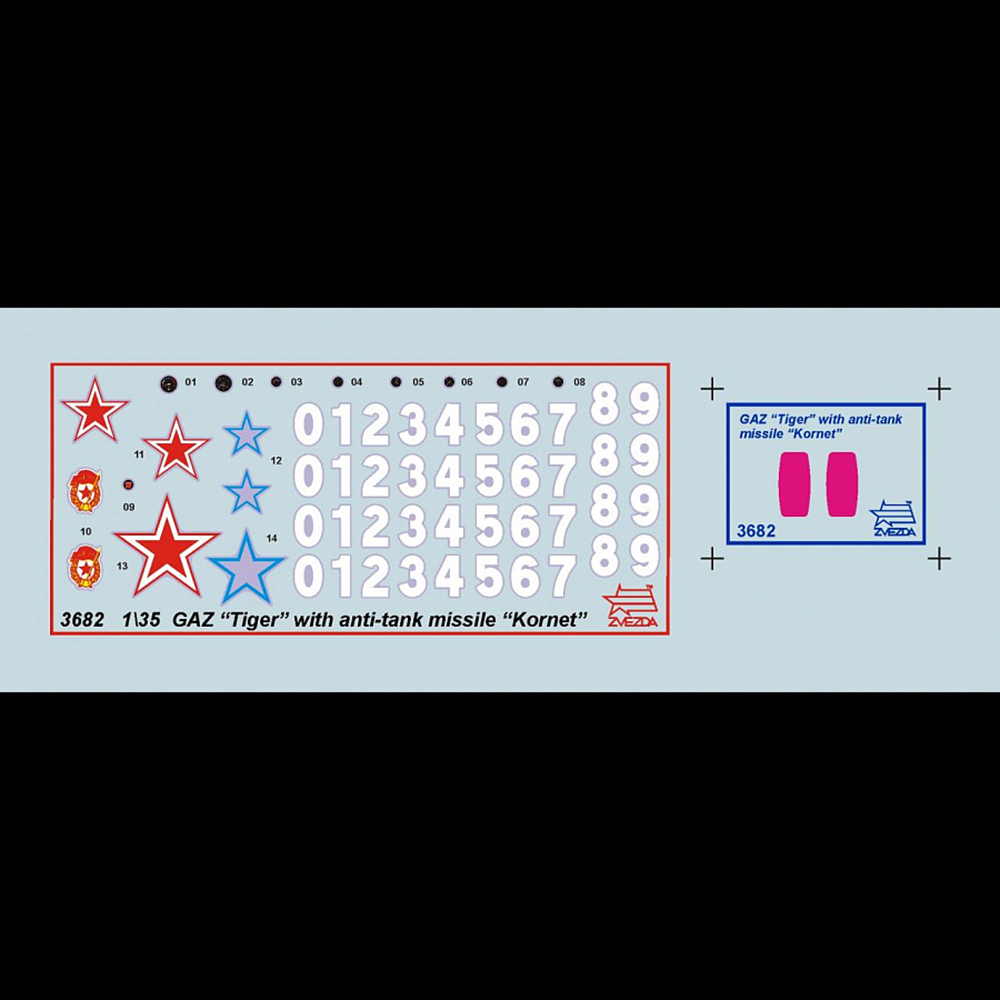 Véhicule blindé Russe missile Kornet-D Gaz-233014 - ZVEZDA 3682 - 1/35