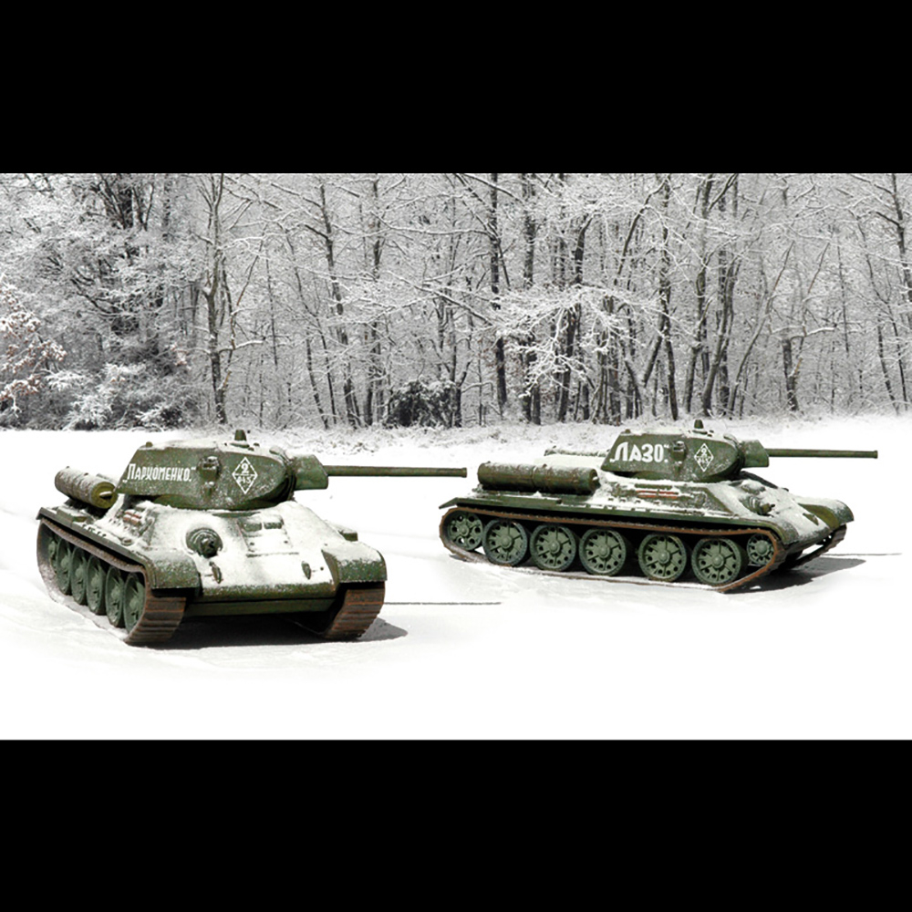 Tanks T-34 / 76 m42 (x2) - ITALERI 7523 - 1/72