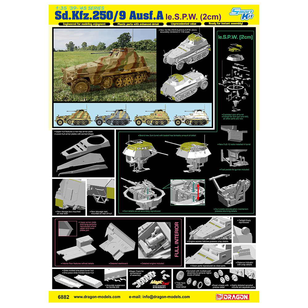 Véhicule Blindé Sd.Kfz.251/23 Ausf.D - DRAGON 6985 - 1/35