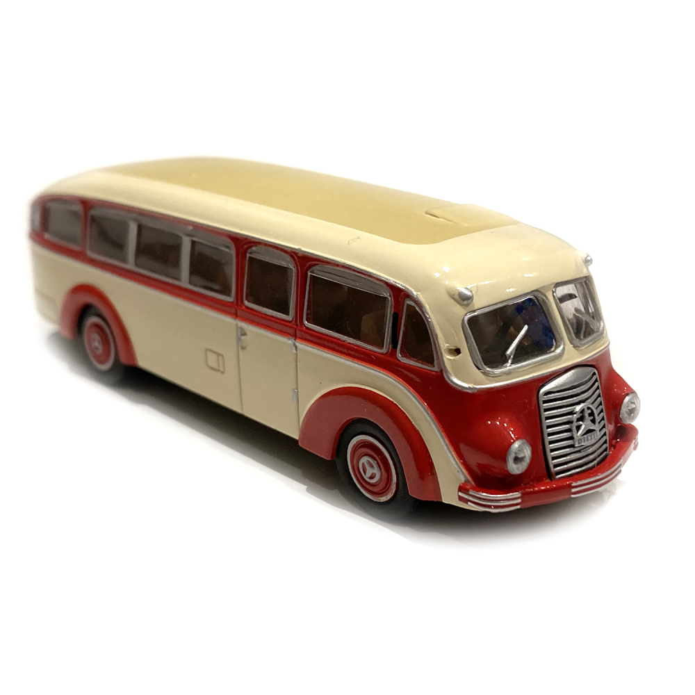 Autocar Mercedes Benz LO 3500 rouge crème - Brekina 52430