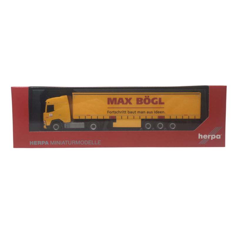 Camion semi-remorque bâchée, DAF XG, Max Bögl - HERPA 320016 - HO 1/87